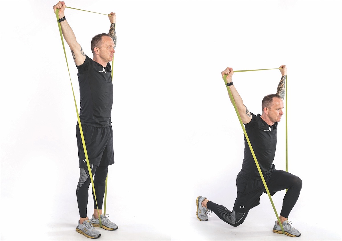 Overhead Band Lunge – GT Strefa Trenera
